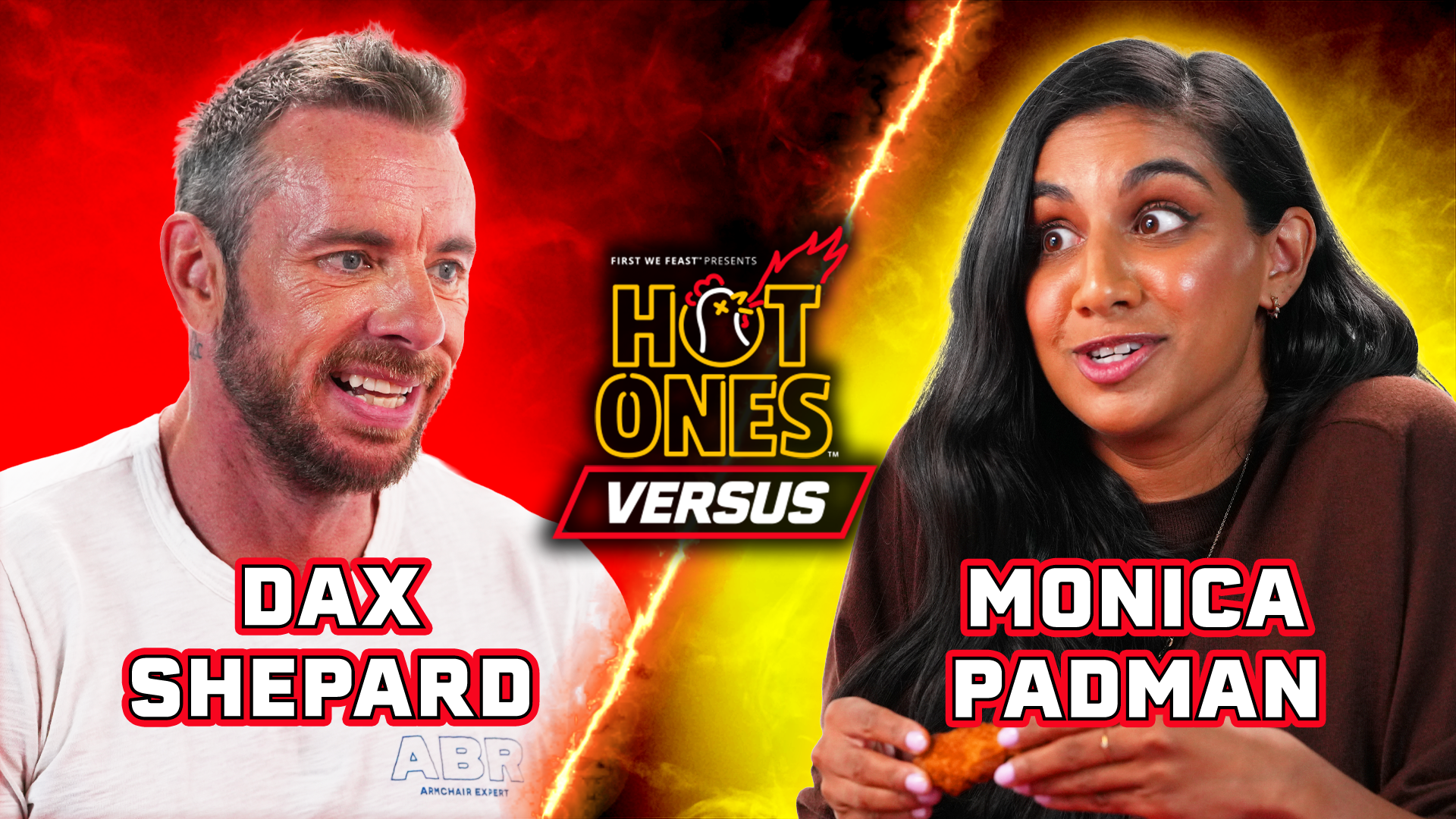 Dax Shepard vs. Monica Padman | Hot Ones Versus – FirstWeFeast