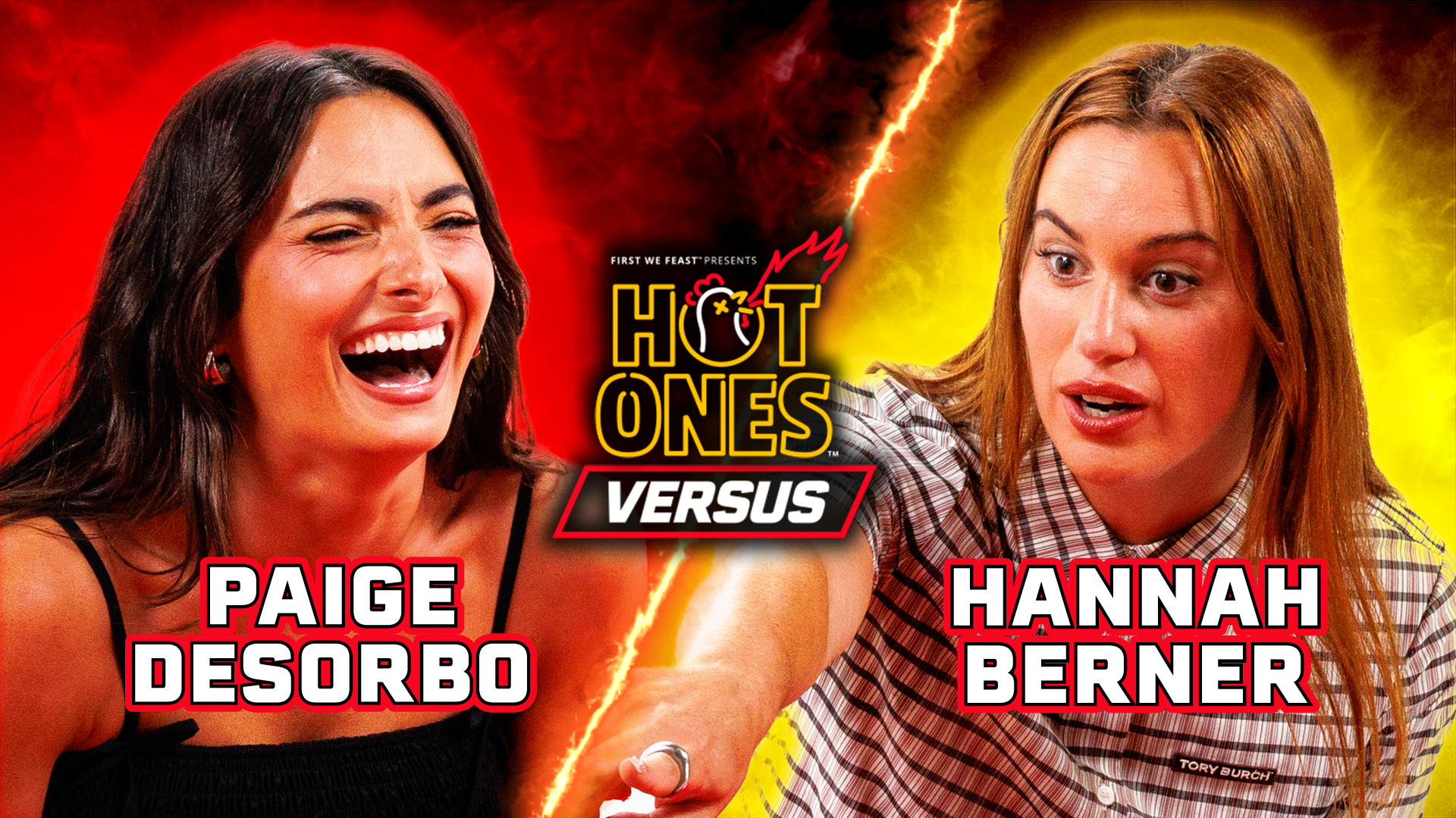 Paige DeSorbo vs. Hannah Berner | Hot Ones Versus – FirstWeFeast